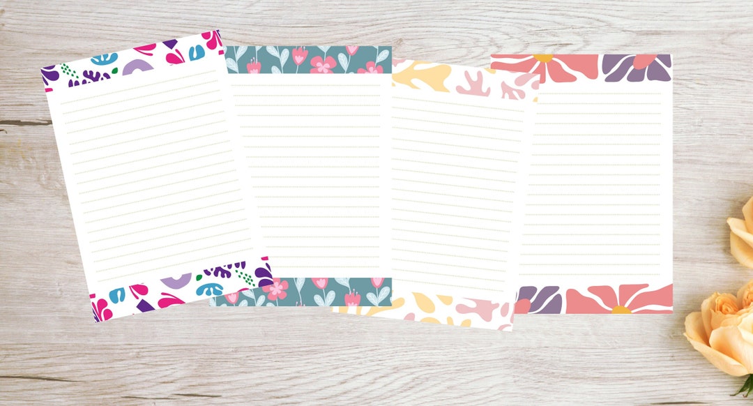 Stripe Fancy Sheets A5 for journal/Hojas Rayas Decoradas A5 para ...