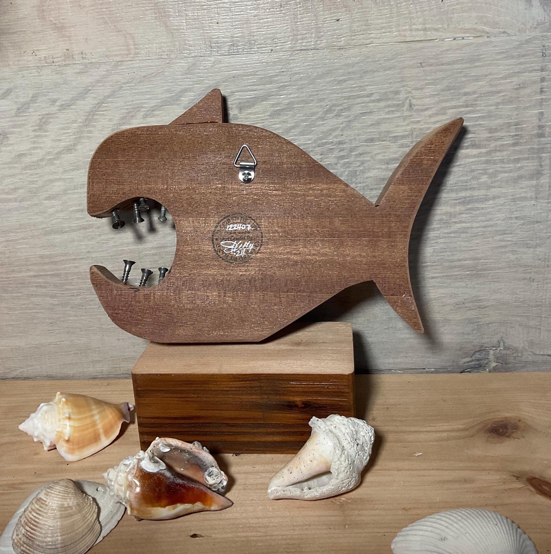 Here Fishy Fishy, Wooden Fish Wall Sculpture Wood Fishing Wall Hanging ...