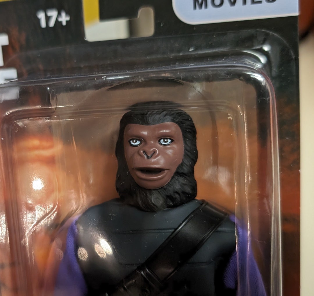 MEGO Toys Planet of the Apes New SOLDIER Ape Figure Black Bandolier ...