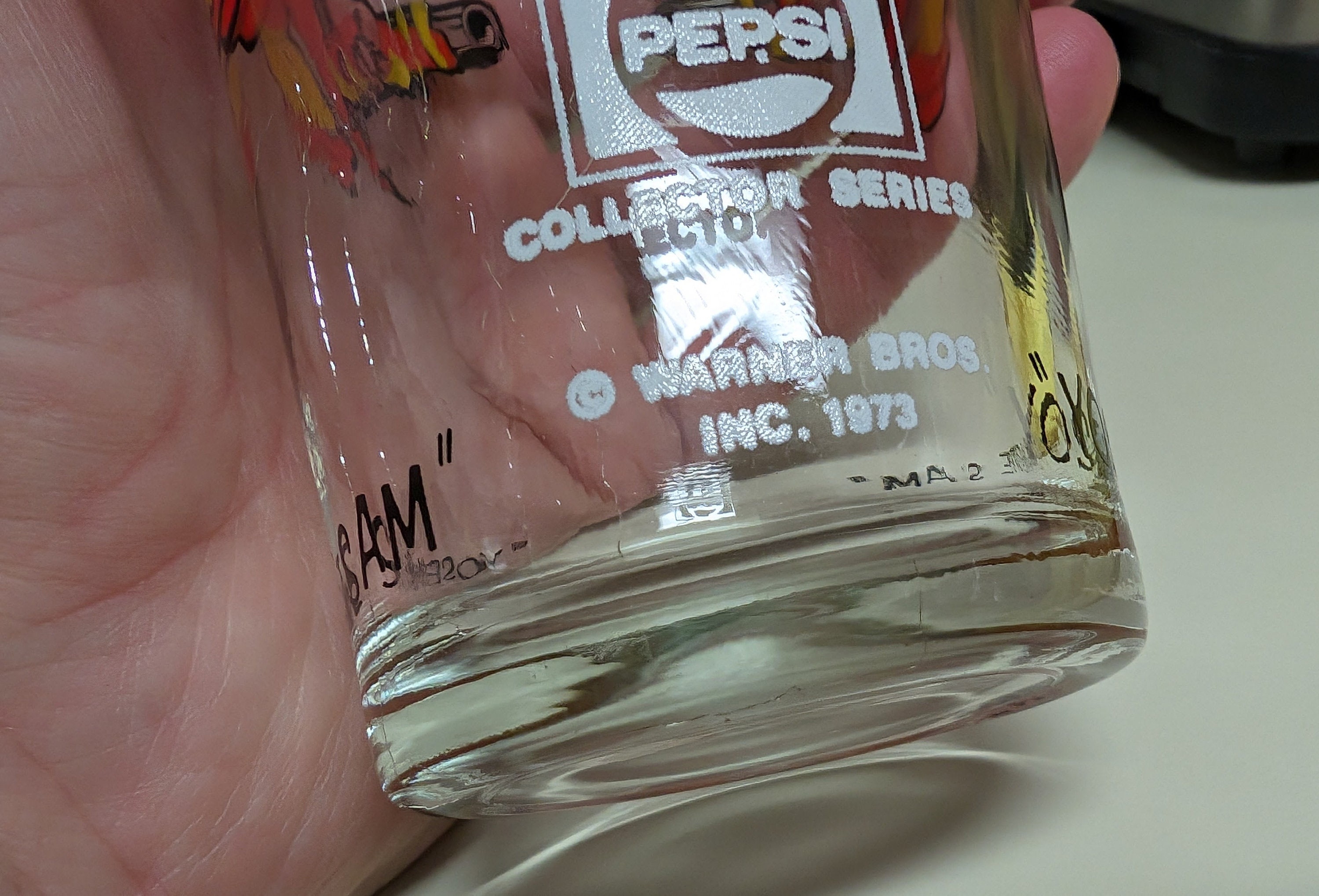Vintage Rare Yosemite Sam Clean and Unused Cartoon Glass 1973 Brockway ...