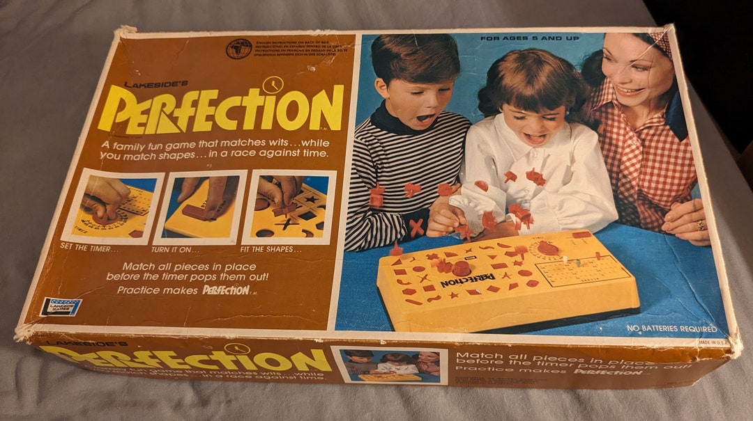 Vintage Lakeside’s PERFECTION Game 1973 - Etsy