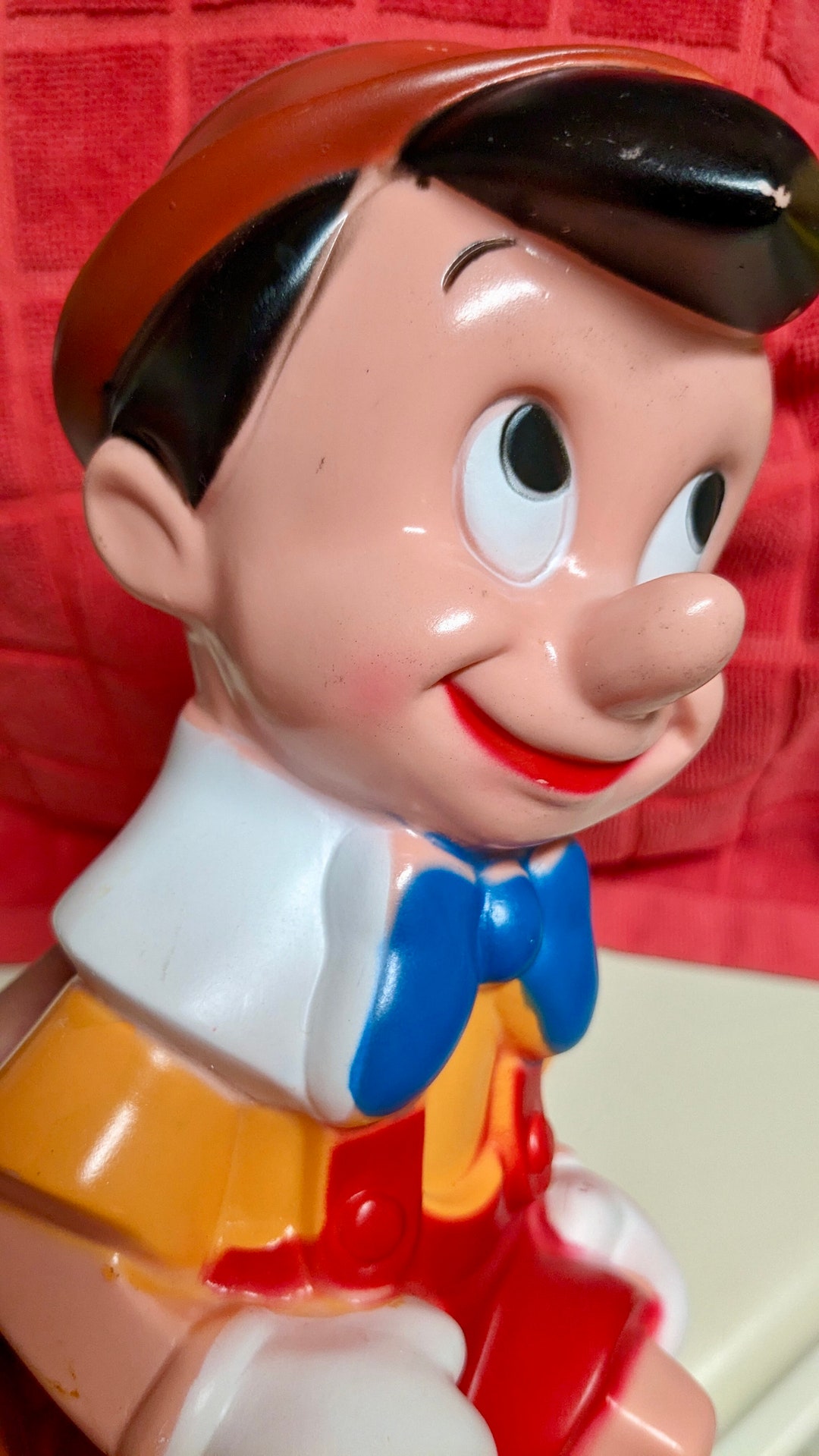 Walt Disney’s Pinocchio Vintage Coin Bank Play Pal Plastics Inc. Walt ...