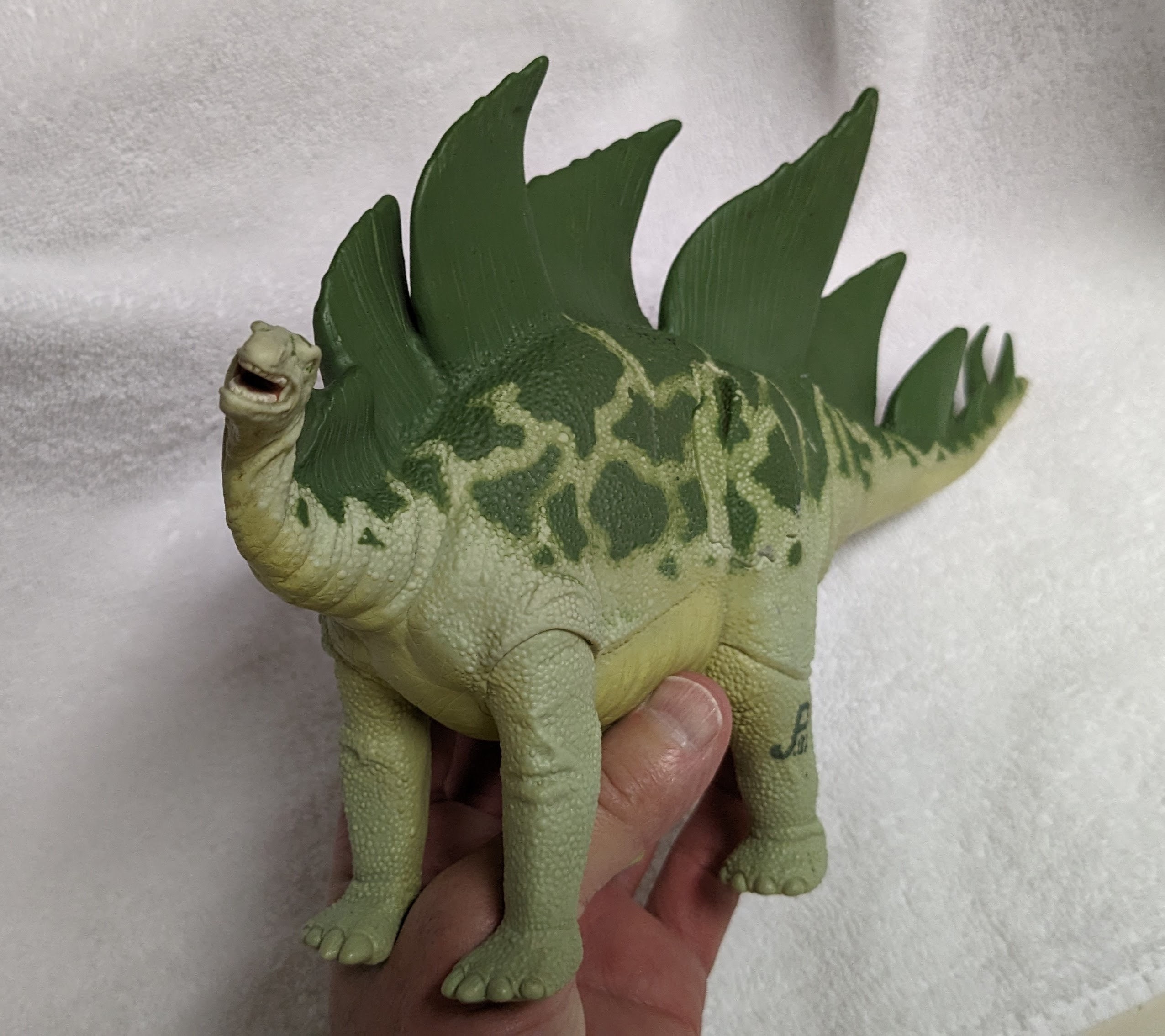 Kenner Vintage Stegosaurus Dinosaur Figure Jurassic Park 1993 Loose and Complete With Dino ...