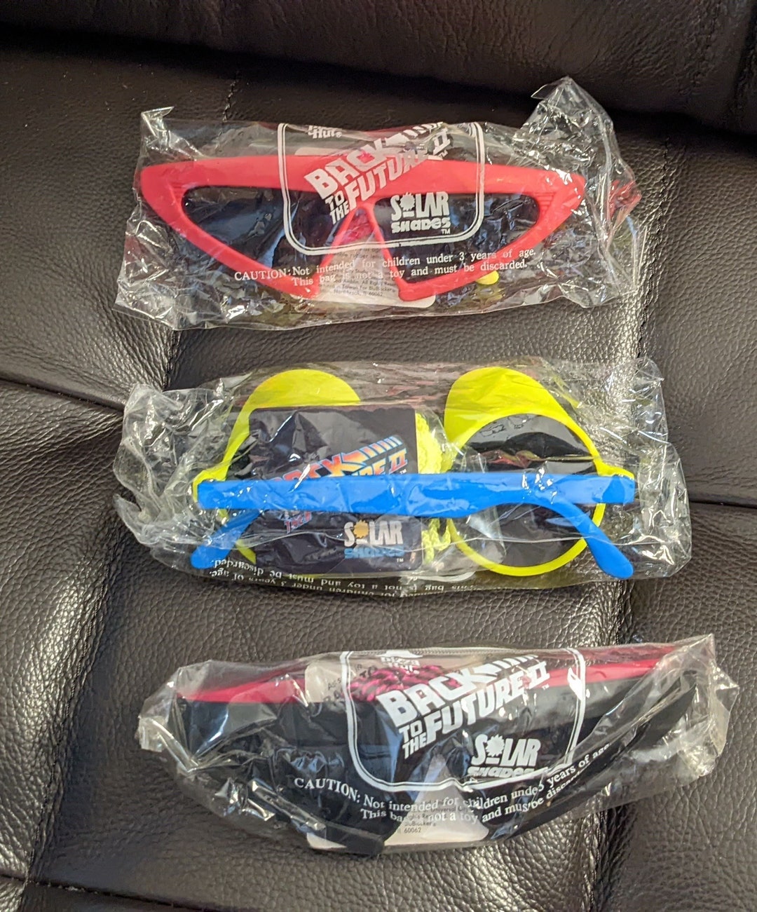 Back to the Future 2 Solar Shades Sunglasses Vintage Retro 1989 Pizza ...