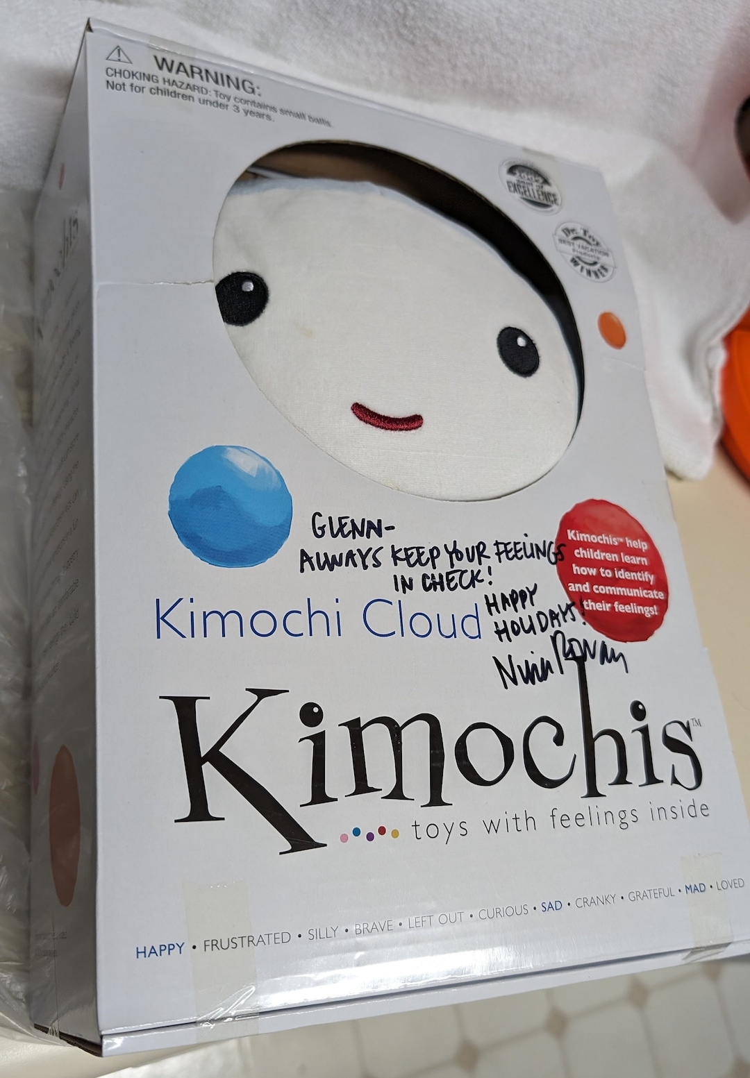 The Original Kimochis Cloud Doll Brand New in Its Box and Sealed Its a First Production Run Doll ...