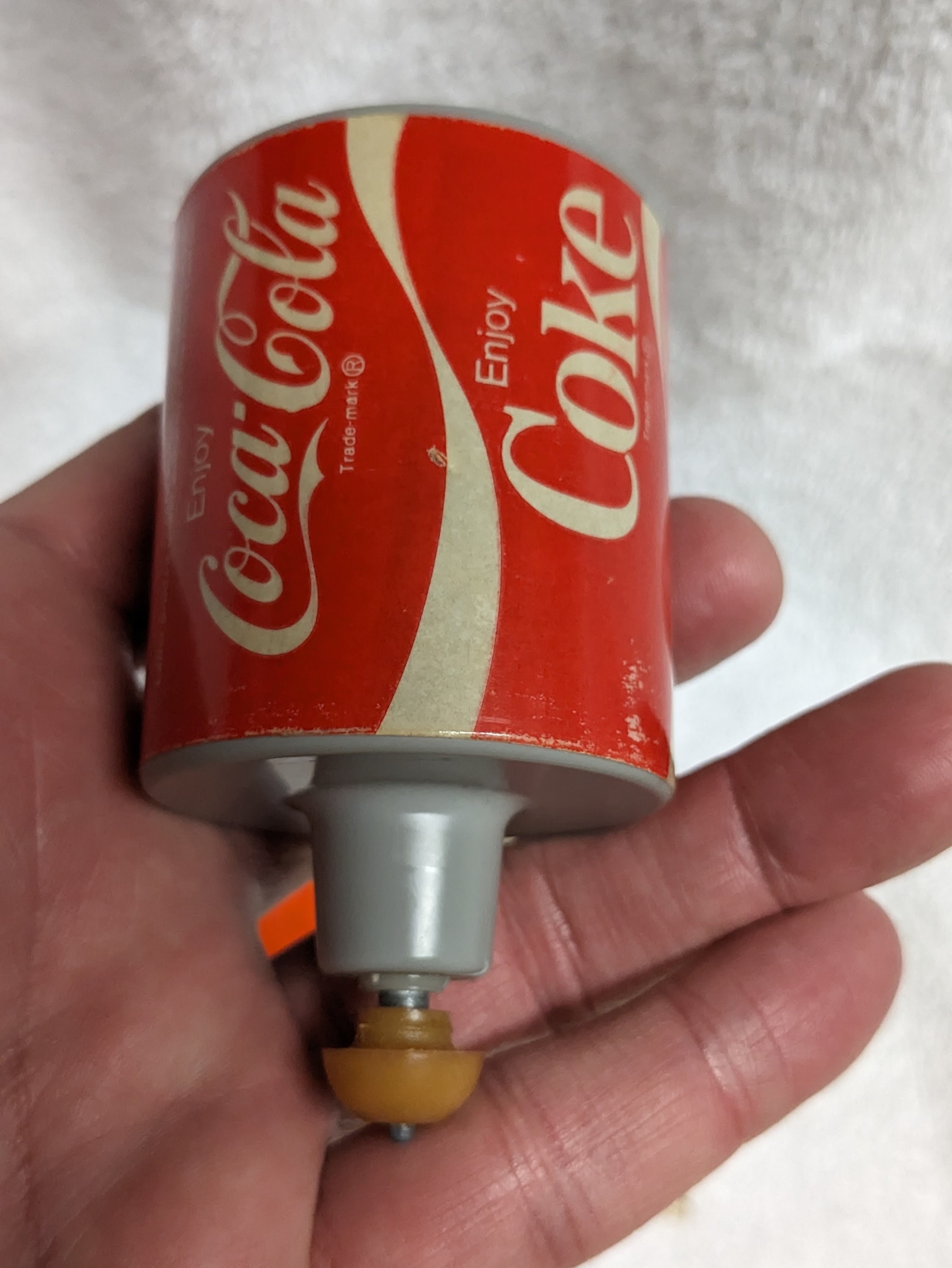 Vintage Mattel Canned Wizzzer Coca-cola Complete 1970 Spinning Top Toy ...