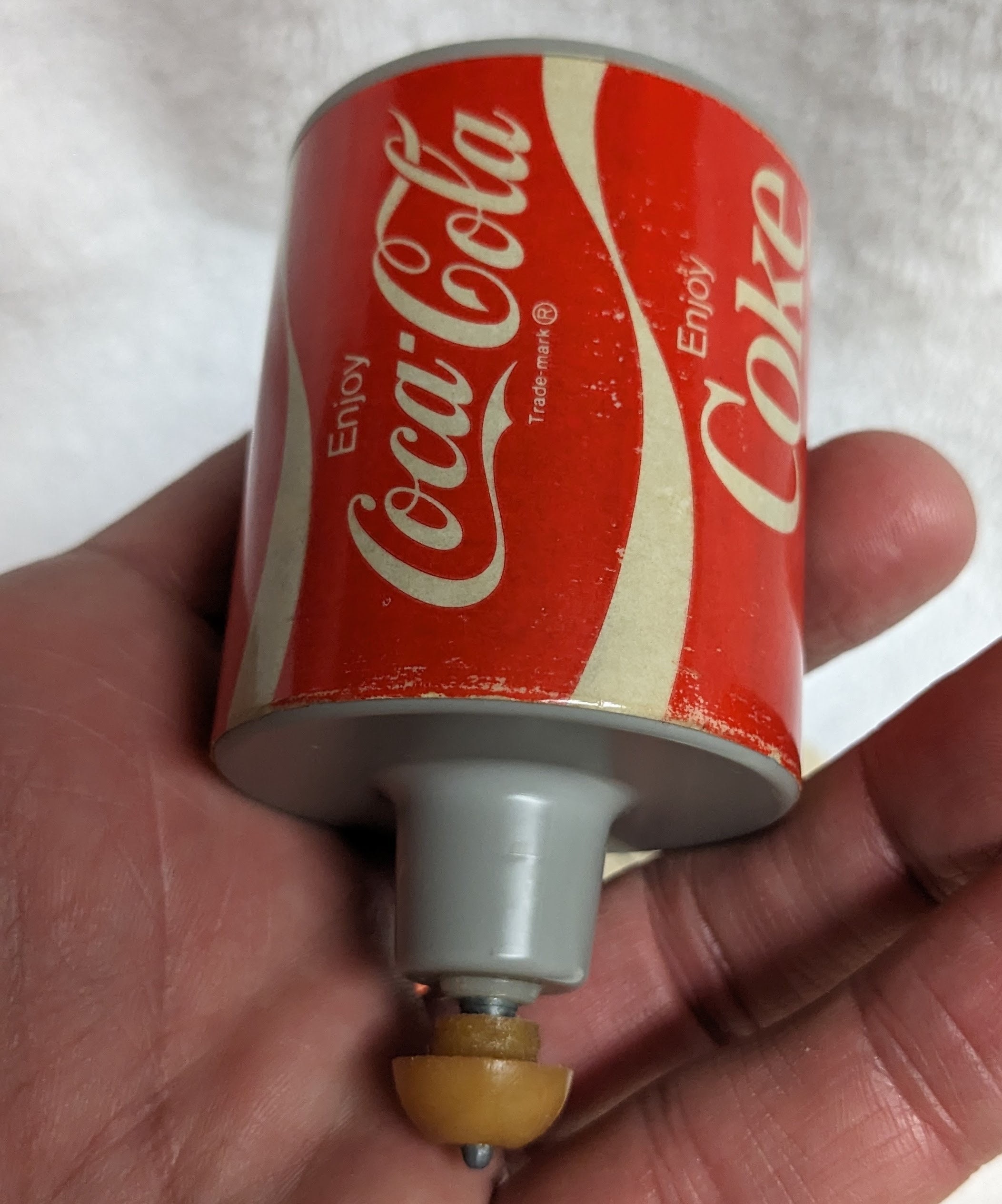 Vintage Mattel Canned Wizzzer Coca-cola Complete 1970 Spinning Top Toy ...