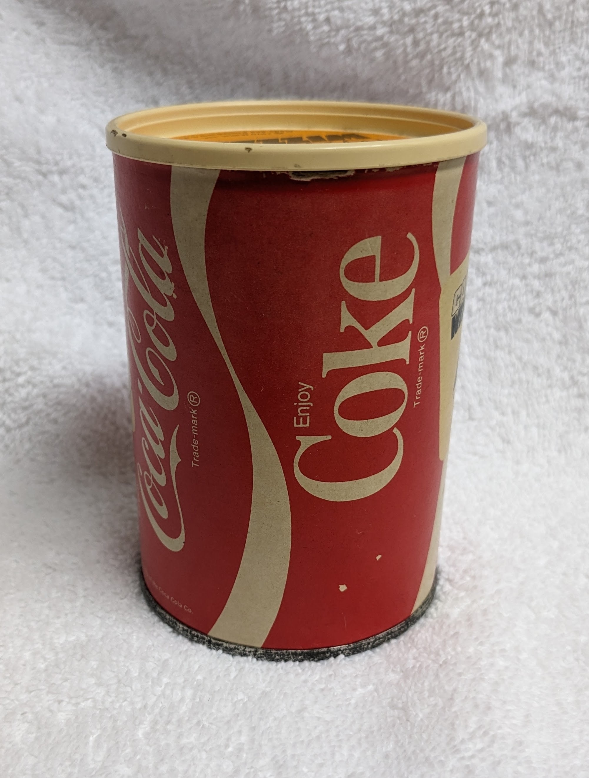 Vintage Mattel Canned Wizzzer Coca-cola Complete 1970 Spinning Top Toy ...