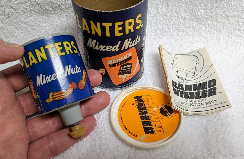 Vintage Mattel Canned Wizzzer Planters Peanuts 1970 Spinning Top - Etsy