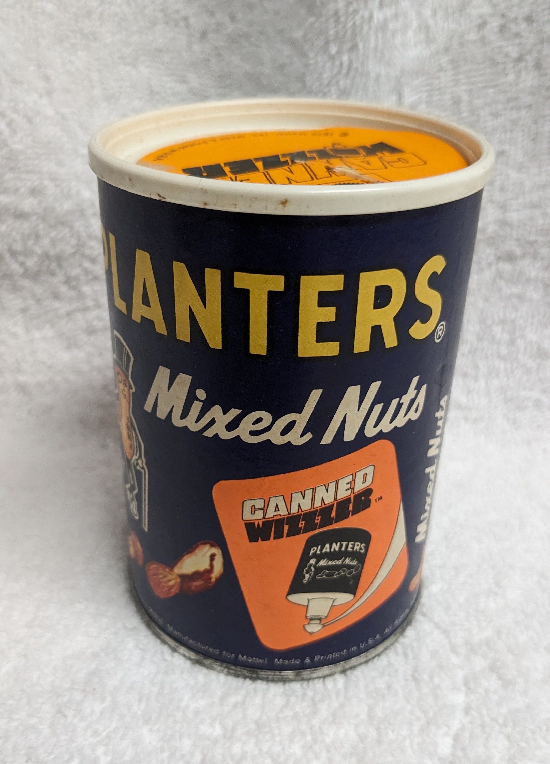 Vintage Mattel Canned Wizzzer Planters Peanuts 1970 Spinning Top - Etsy