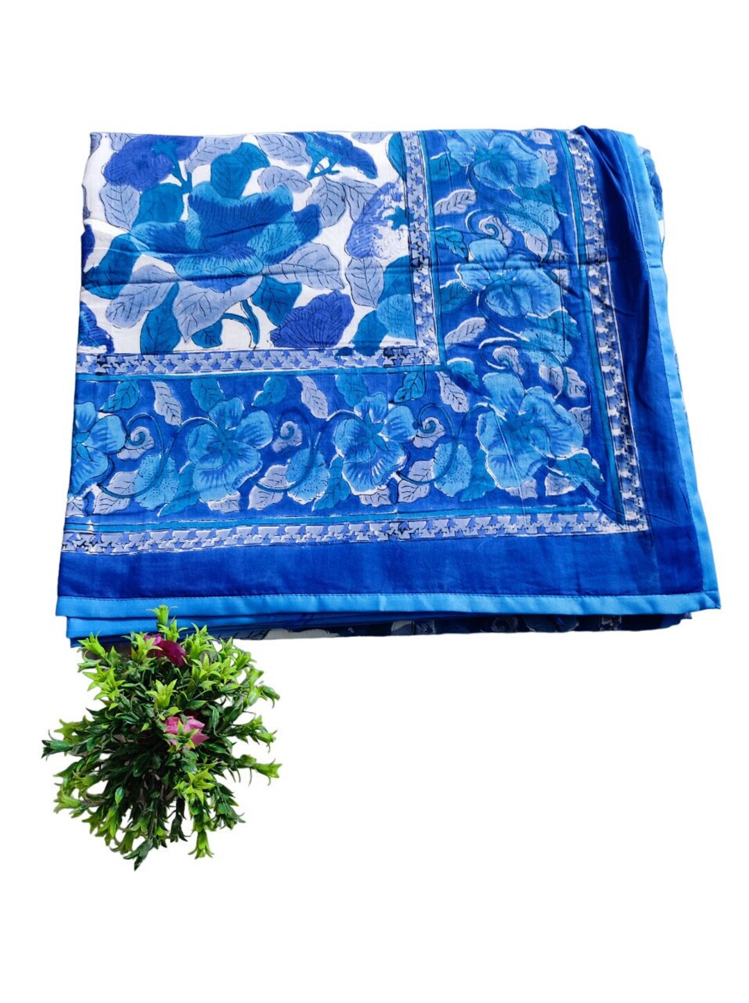 Designer Handmade Dohar Home Living Dohar Floral Block Print Summer ...