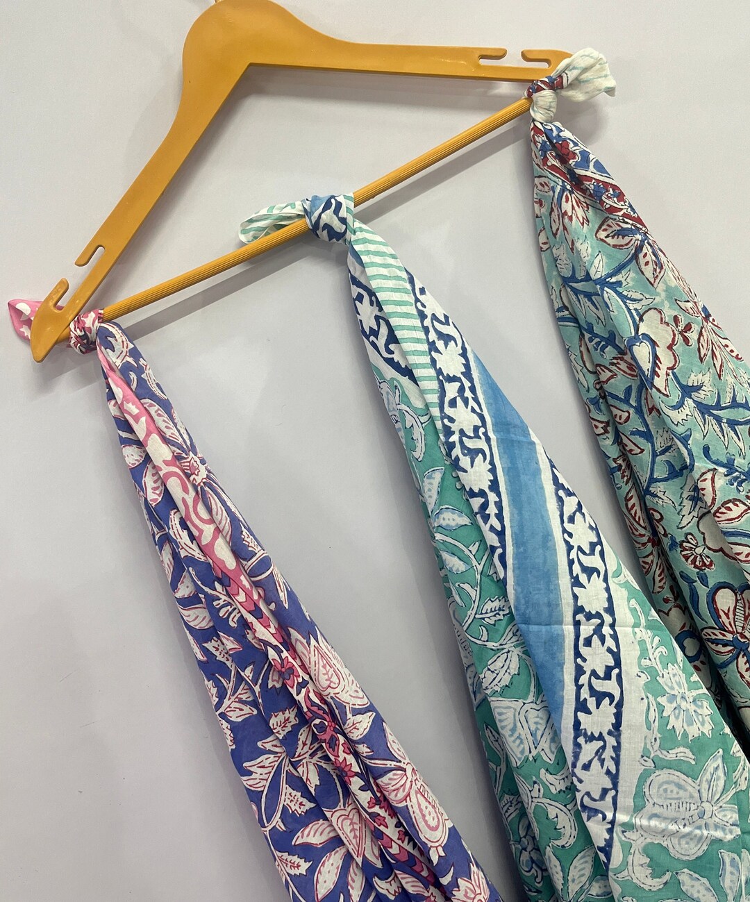 Beautiful Women Beach Pareo, Handmade Floral Print Scarves, Indian Hand ...