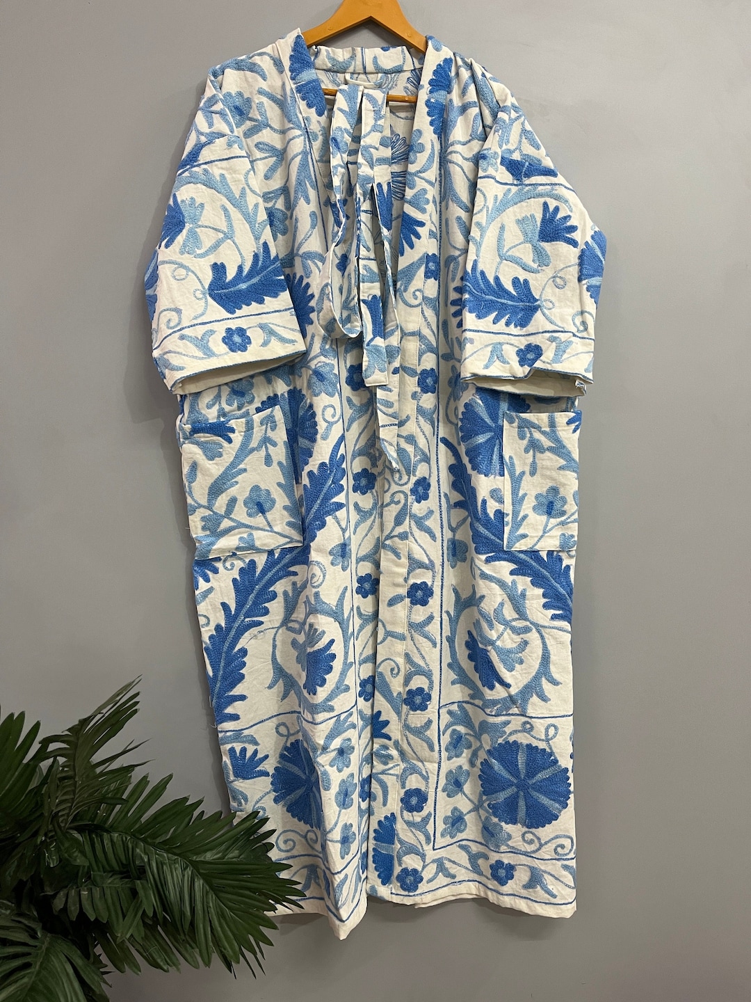 Beautifull Suzani Kimono, Suzani Work Kimono, Hand Embroidered Robe ...
