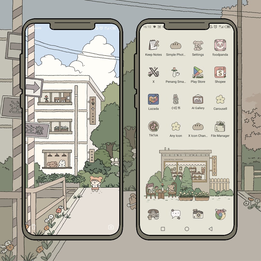 Earl Grey Tea Icon Set Cute Icons Pack iPhone Ios Theme Cute App Icons ...