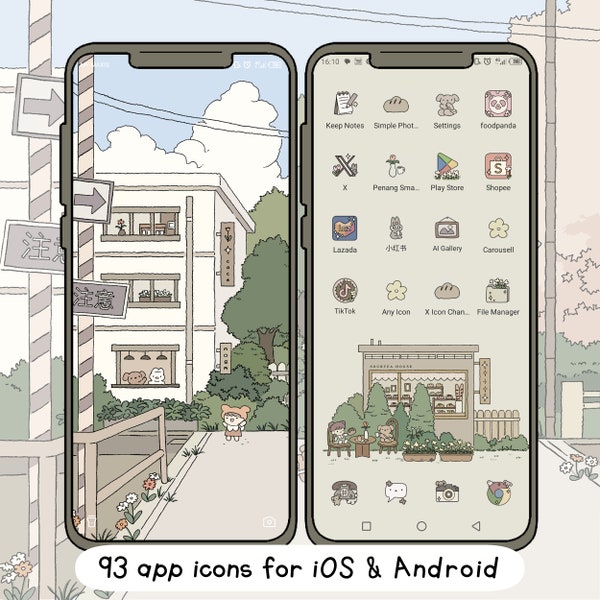 50 Icon Cute Small Girl Ios Icons Pack, iPhone Theme, App Cover, Icons ...