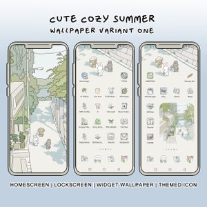 Cute Cozy Summer Icon Set, Cute Icons Pack, iPhone Theme, Cute App ...