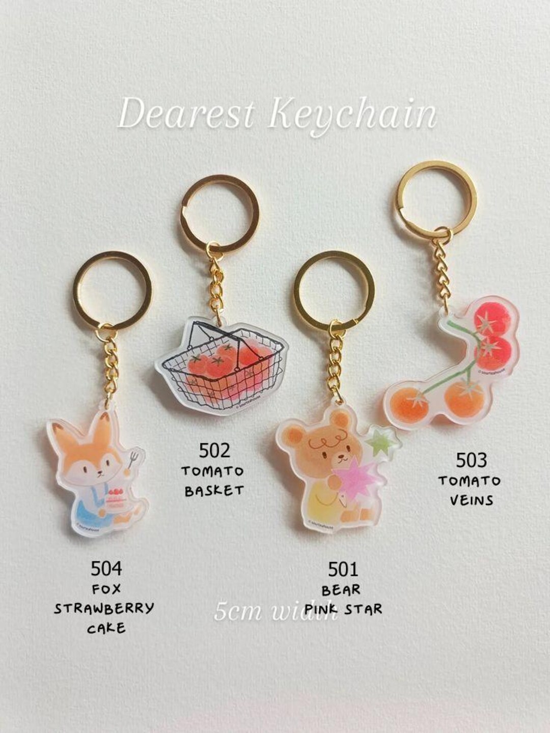 Whimsical Keychains, Charms, Cute Acrylic Keychains, Dearest Keychains ...