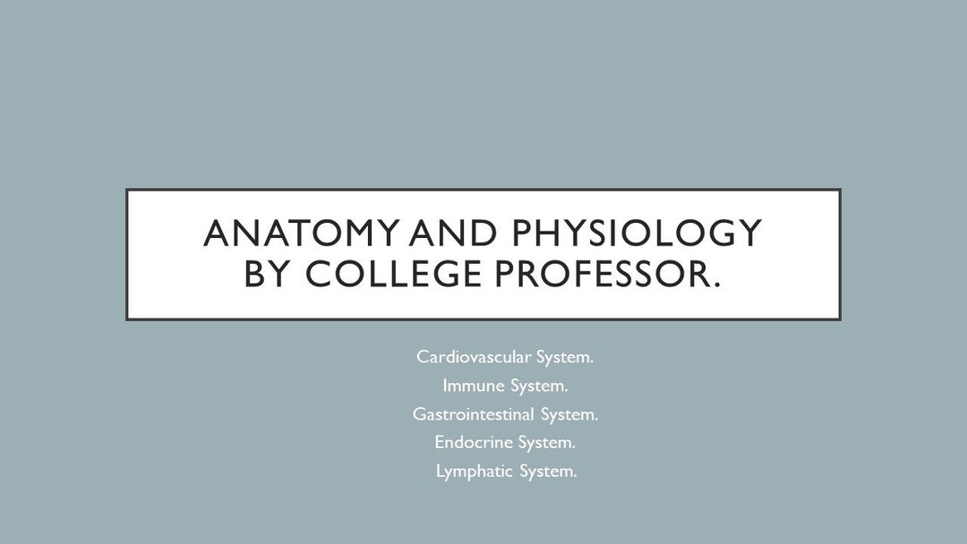 Anatomy and Physiology Mega Bundle. - Etsy