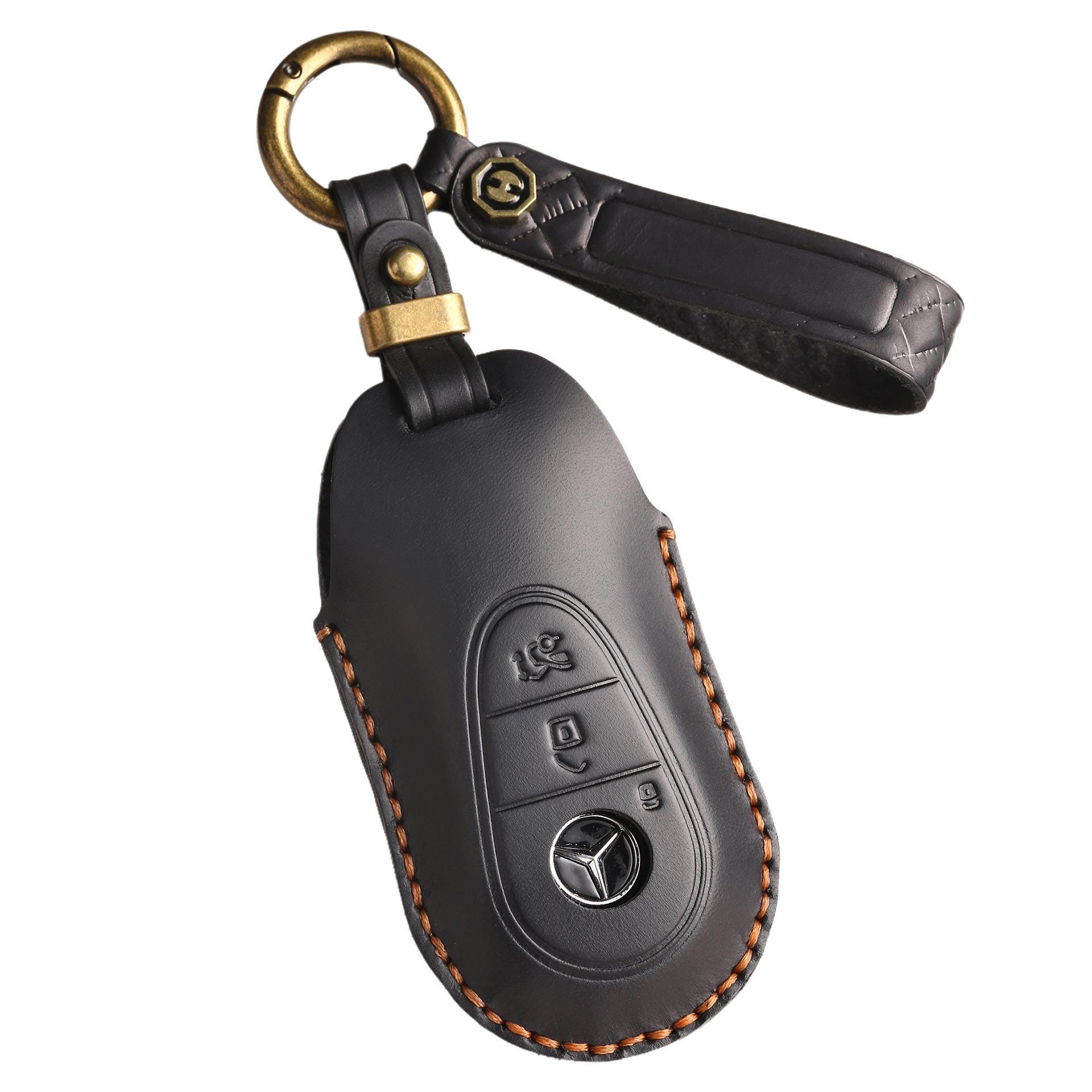 Handmade Leather Key Fob Cover Compatible for Maybach Mercedes S Class ...