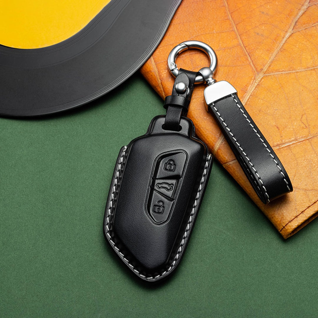 Handmade Leather Key Fob Cover Compatible for Volkswagen Touareg ...
