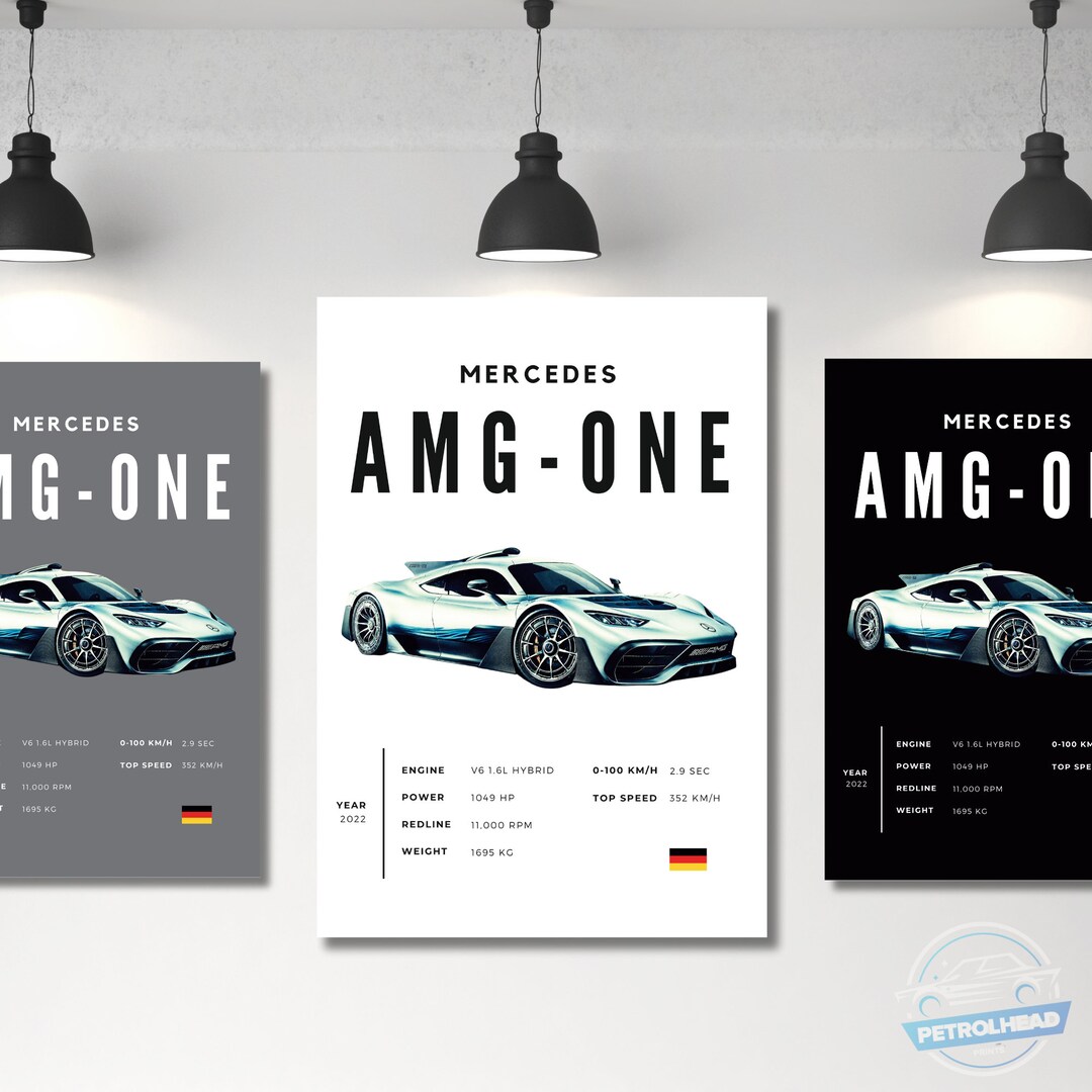 Mercedes Poster Print AMG Poster Supercar Poster Wall Art Car ...