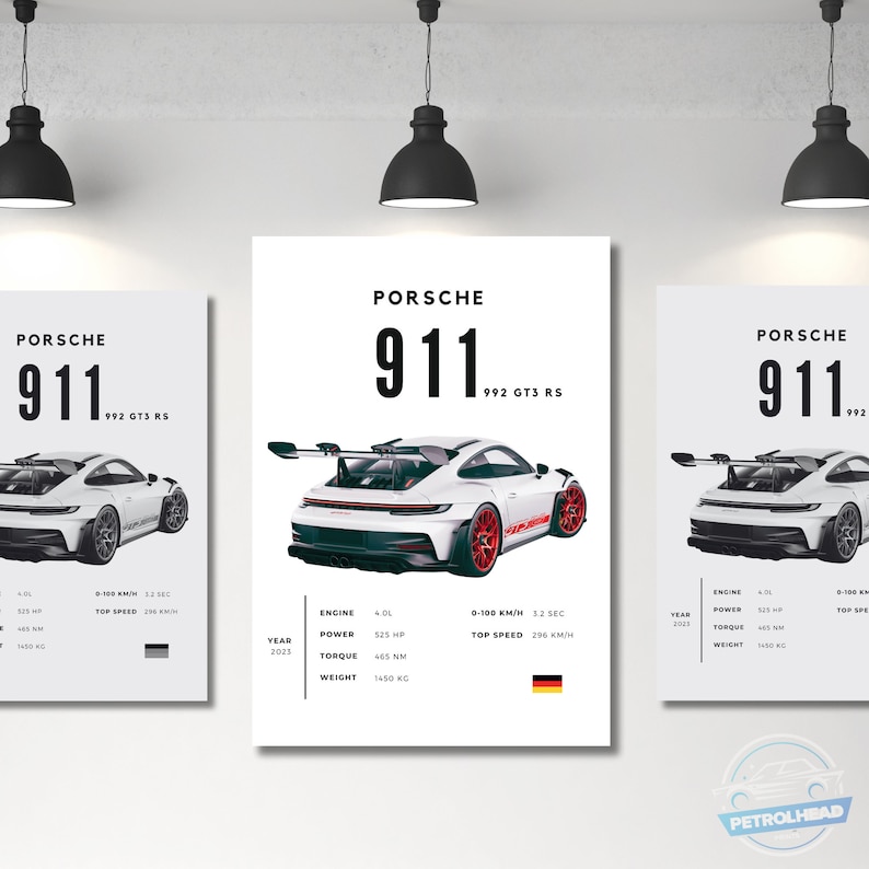 Porsche 911 GT3 RS Poster: Super Car Photography Wall Art - Etsy