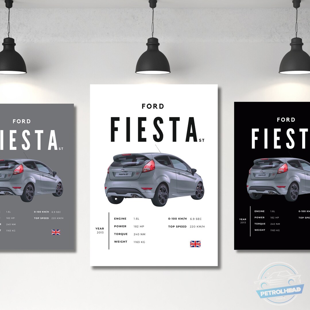 Ford Fiesta ST Poster Print: Car Photography Wall Art - Etsy