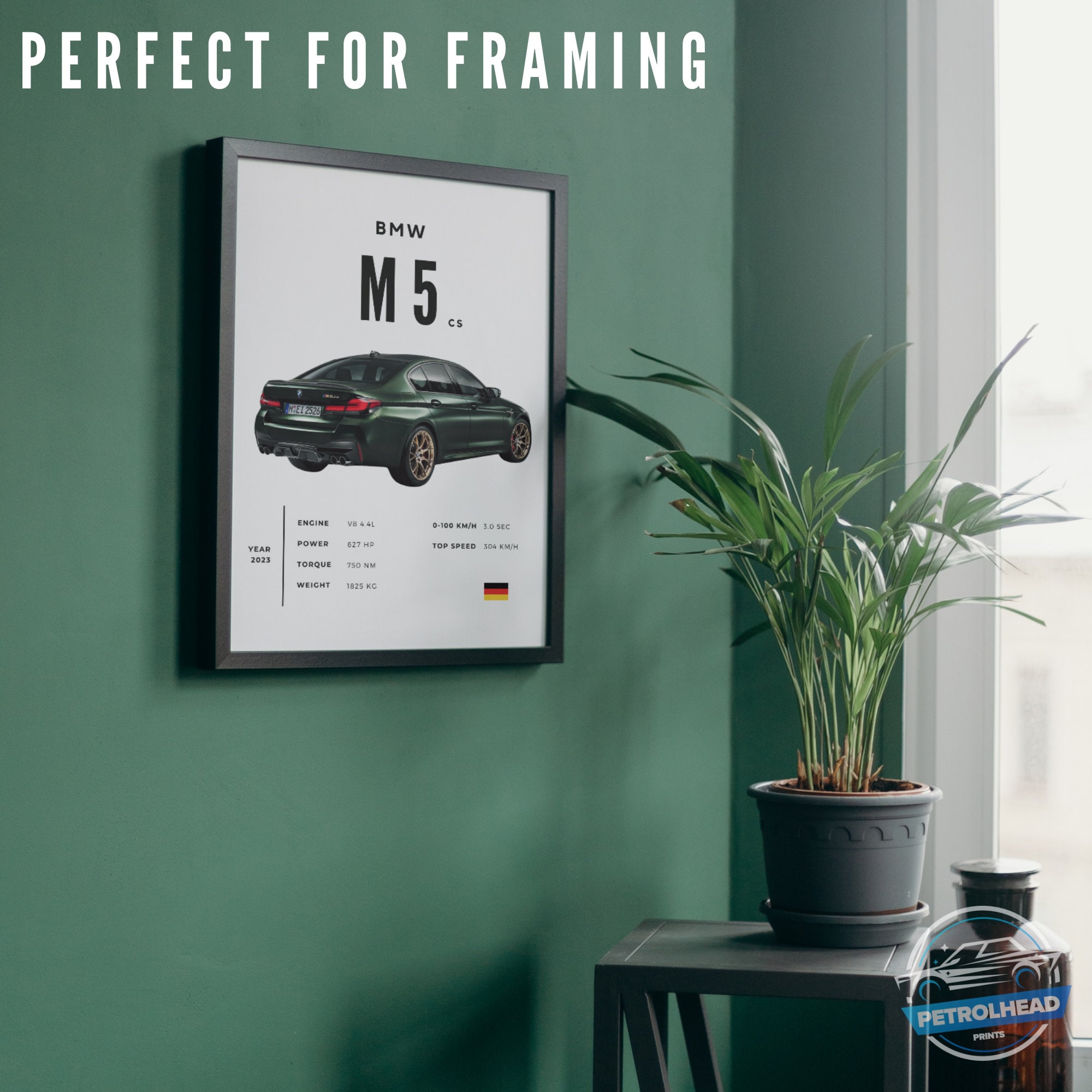 BMW Poster Print M5 CS Poster Sports Car Poster Wall Art Car ...