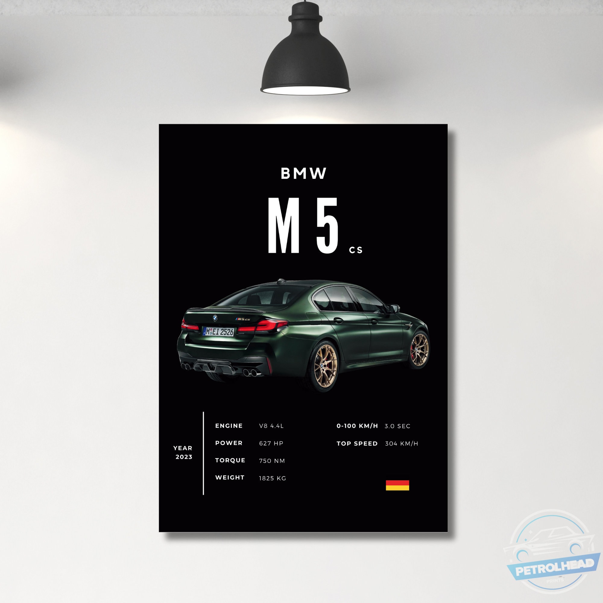 BMW Poster Print M5 CS Poster Sports Car Poster Wall Art Car ...