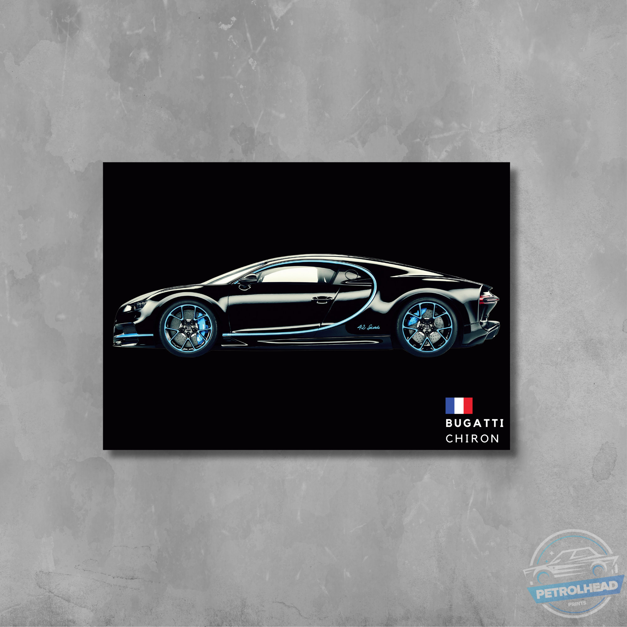 Bugatti Poster Print Chiron Poster Super Car Poster Wall Art Car ...