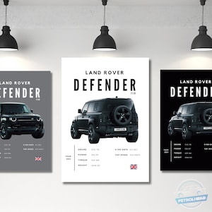 Land Rover Defender 110 V8 Poster Print: Sports Car Wall Art - Etsy