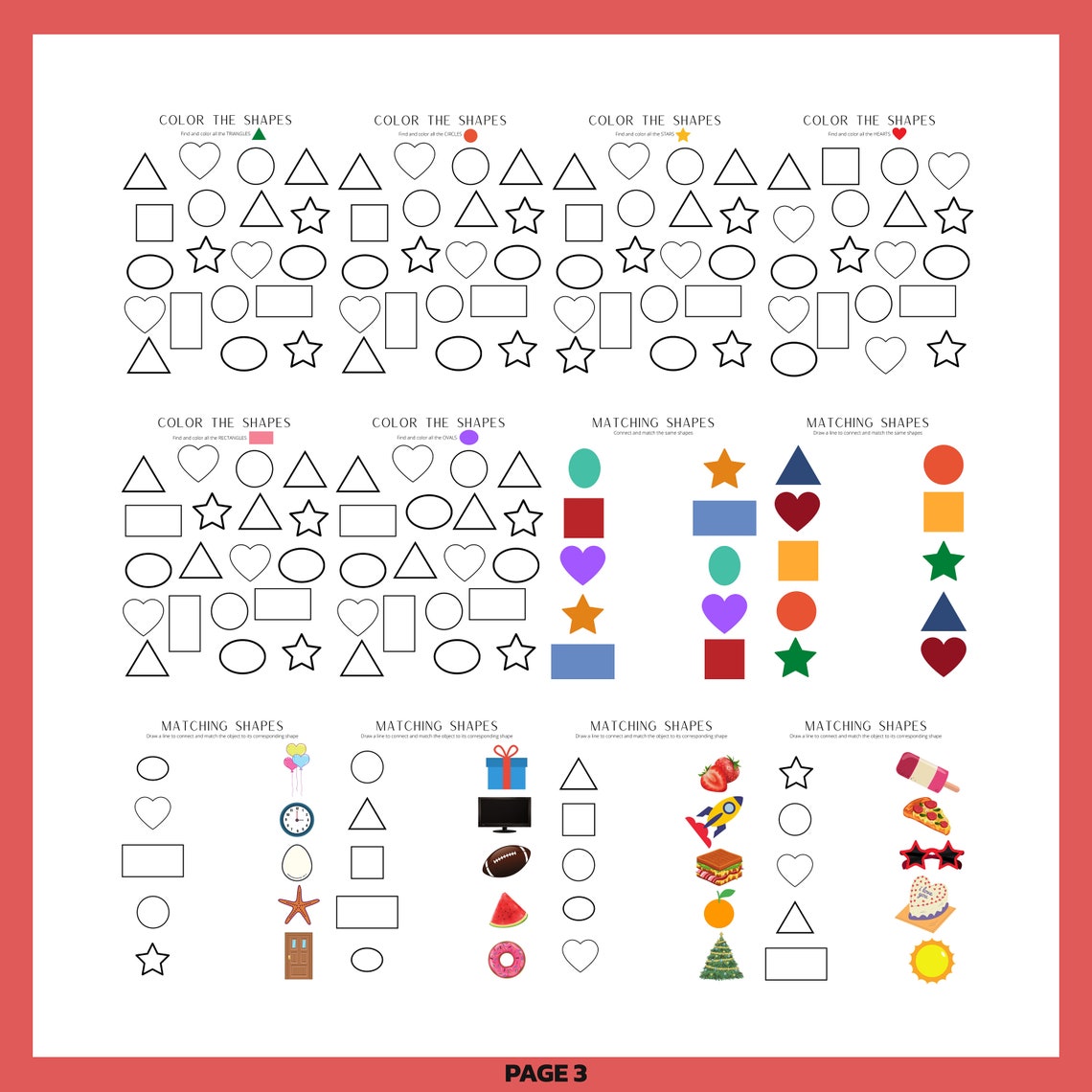 Worksheet Kindergarten Printable Printable Count & Trace Activity ...