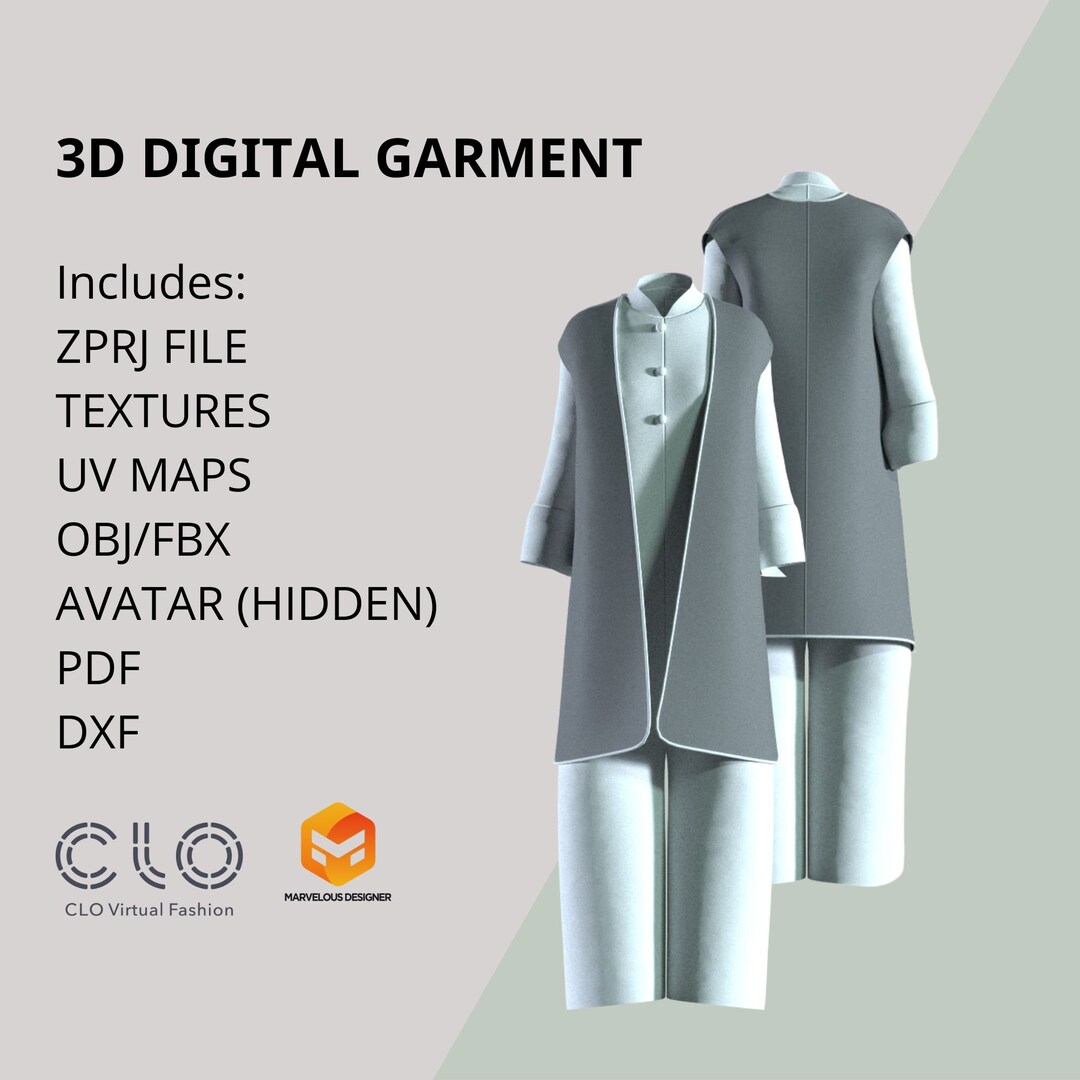 3D Digital Garment Elegant 3D Muslim Dress for Women Perfect for ...