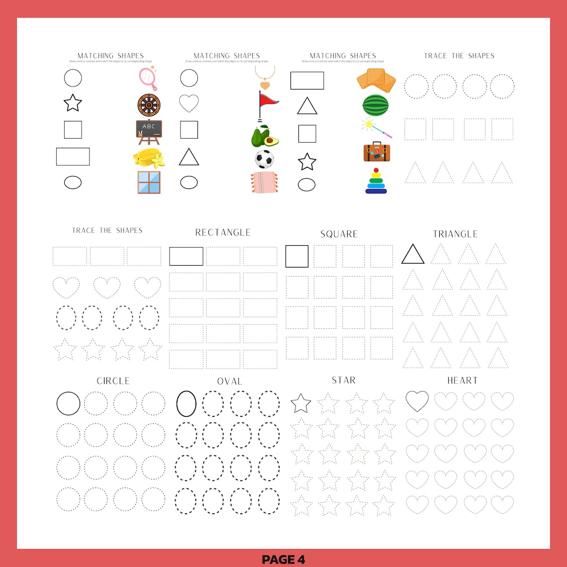 Worksheet Kindergarten Printable Printable Count & Trace Activity ...