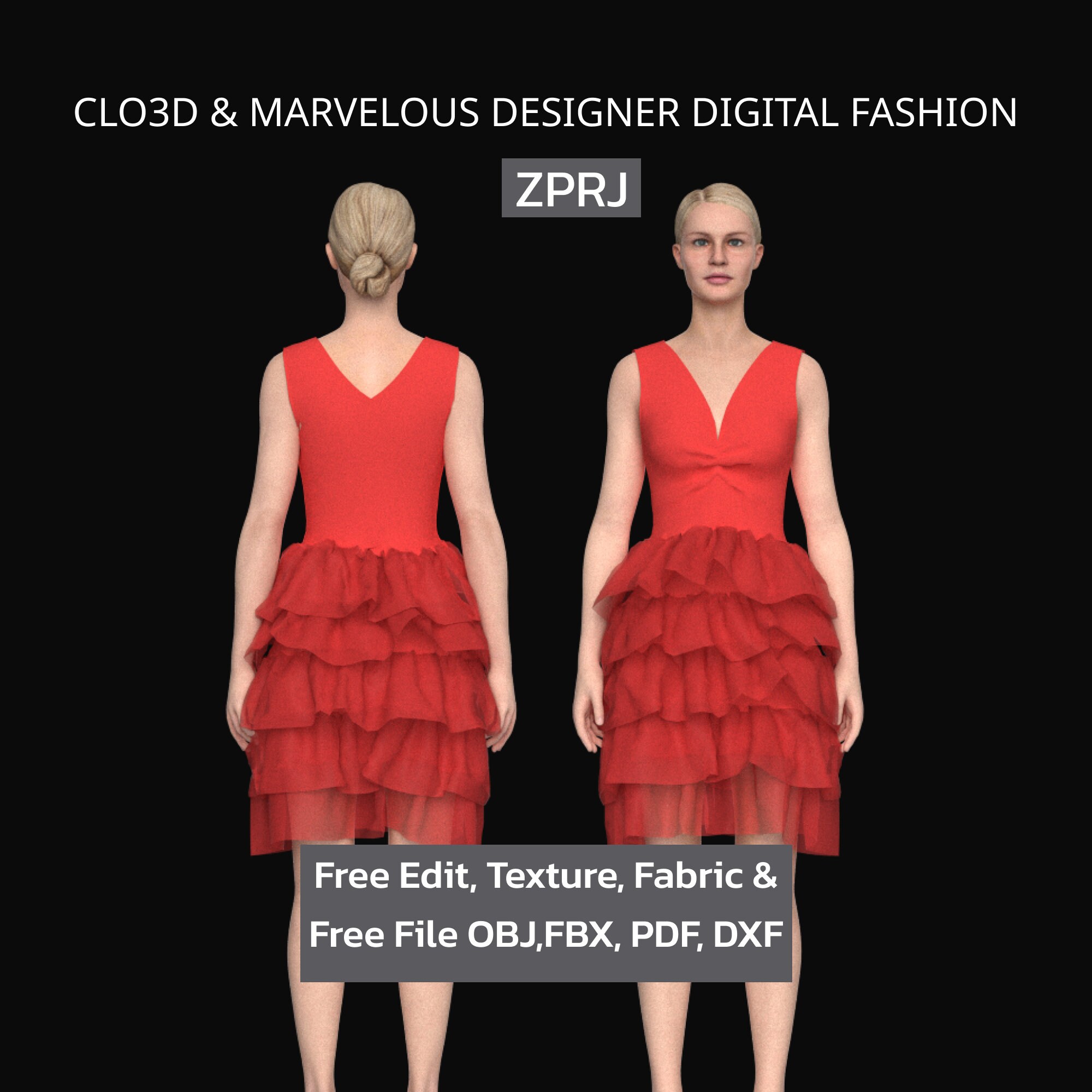 3D Digital Garment Dress 3D Fashion Christmas Perfect Gift for ...