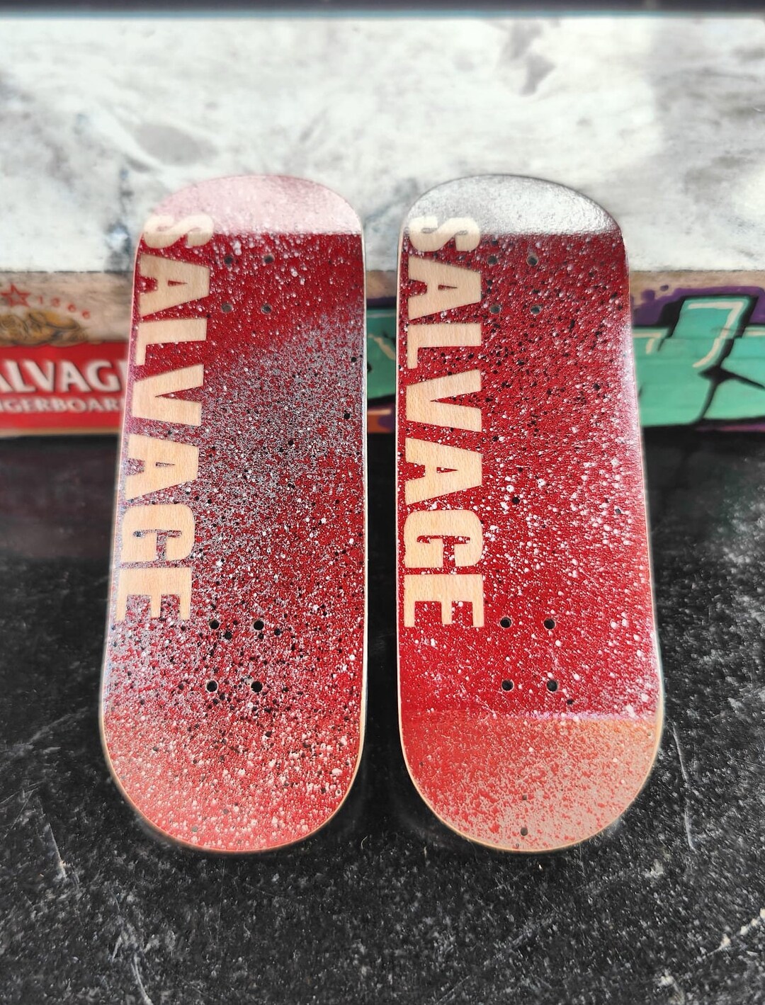 Small Text Logo Deck - Salvage - Etsy