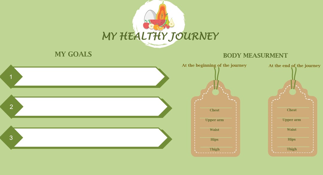 Fitness and Wellness Printable Planner Myhealthyjourney - Etsy