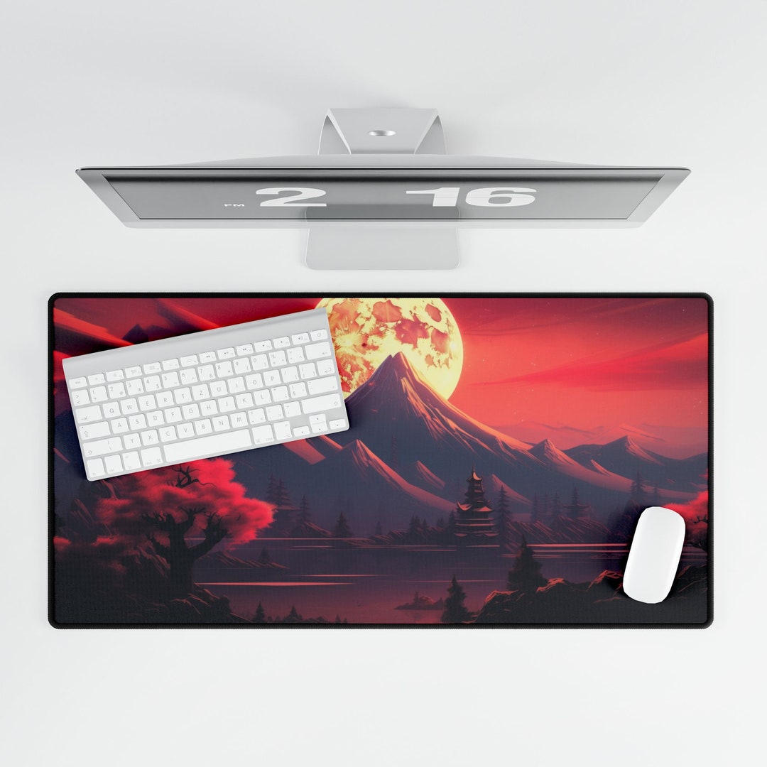 Desk Mat Cut, Desk Floor Mat, Japan Desk Mat, Corner Desk Mat,rgb Desk ...