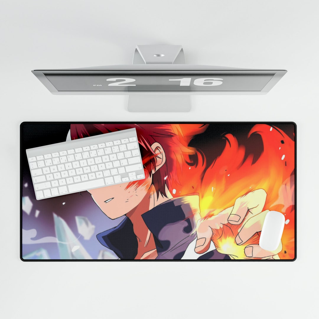 Shoto Mouse Pad, Izuku Midoriya Parrucca Regalo per I Fan, Maschera ...