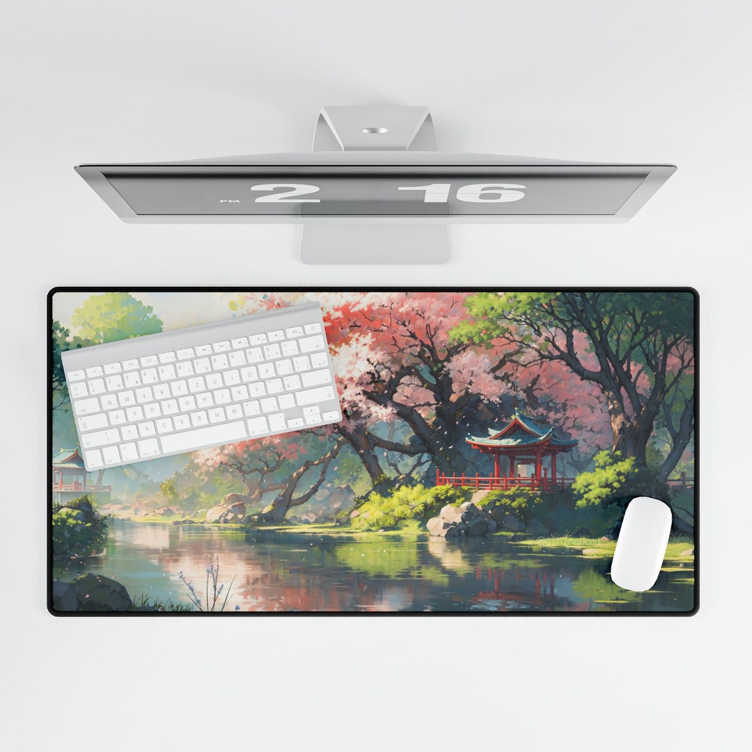 Desk Mat Cut,girly Desk Mat,desk Floor Mat,japan Desk Mat,corner Desk ...