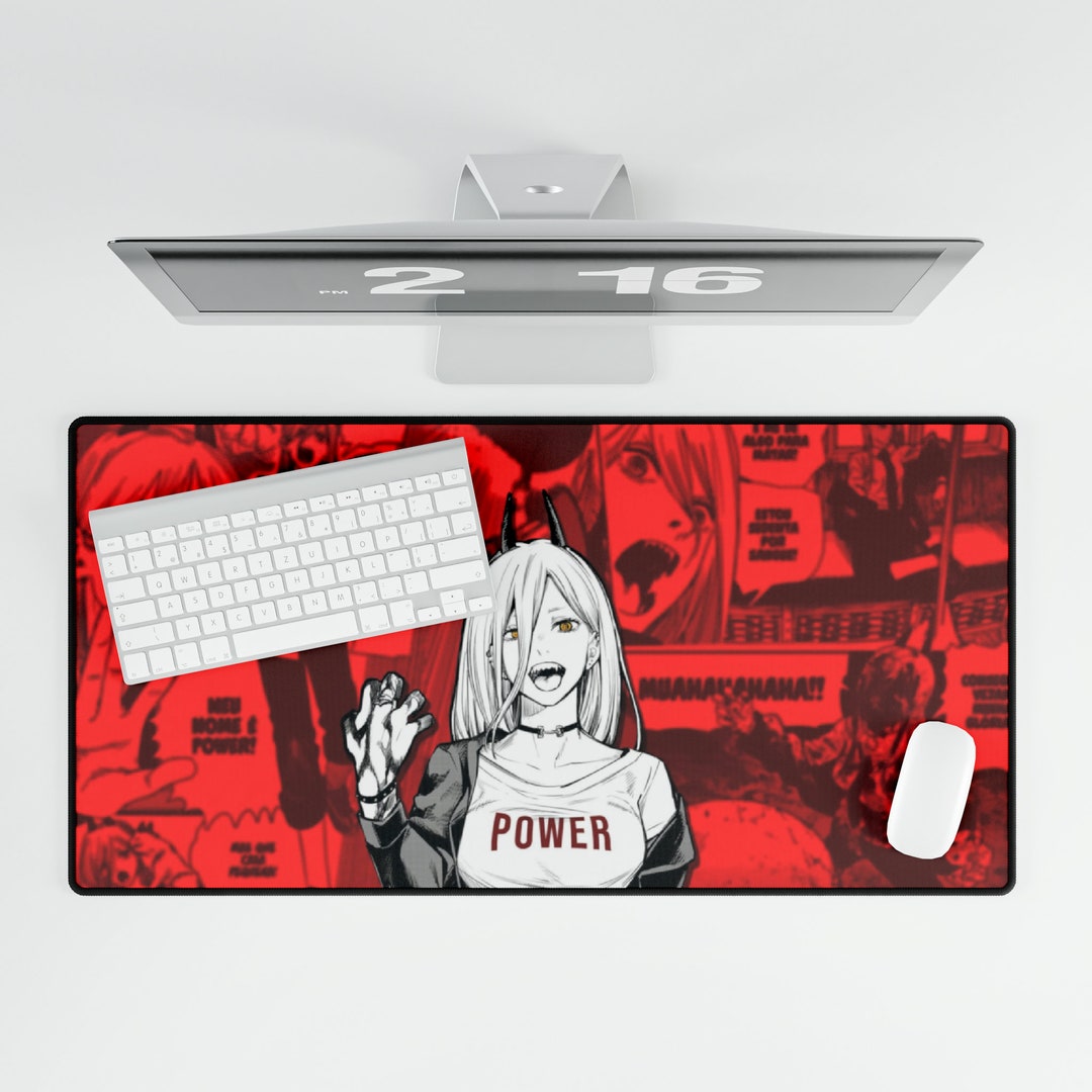 Power Deskpad, XXL Mouse Pad, Chainsaw Man Mousepad, Denji Mousepad ...