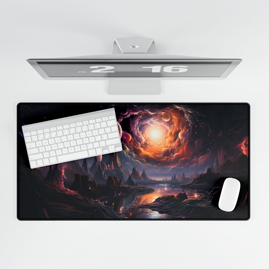 Galaxy Desk Mat, Corner Desk Mat,rgb Desk Mat,waifu Desk Mat,matcha ...