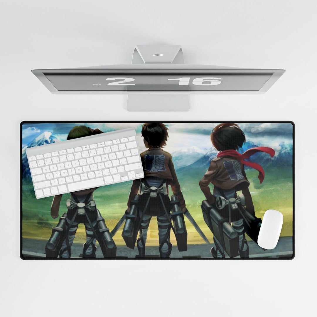 Mouse Pad Mikasa Ed Eren Yeagar, Levi Ackerman, Regalo Anime per Hanji ...