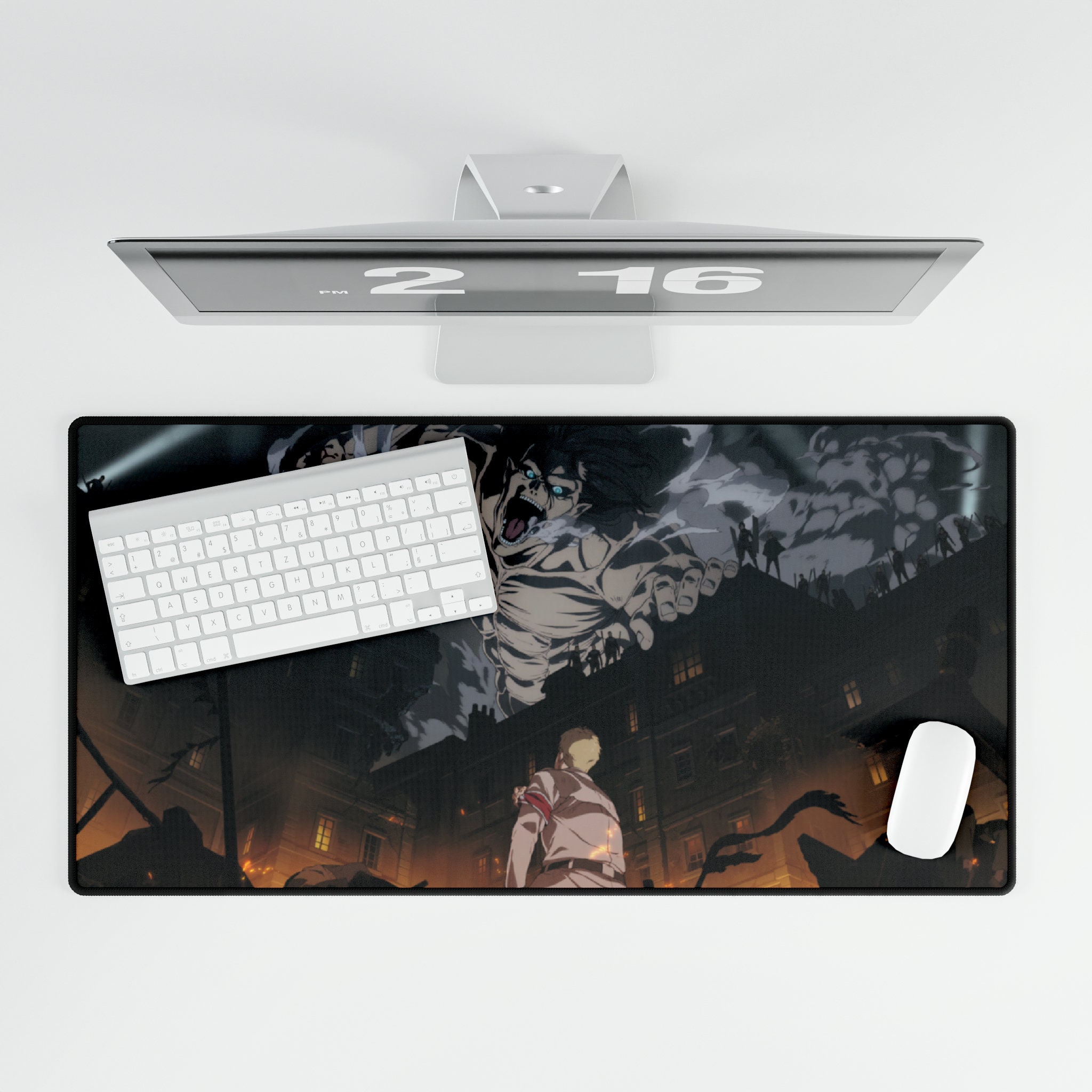 Desk Pad Levi Ackerman Regalo Anime per Hanji Zoe, Mouse Pad Mikasa Ed ...