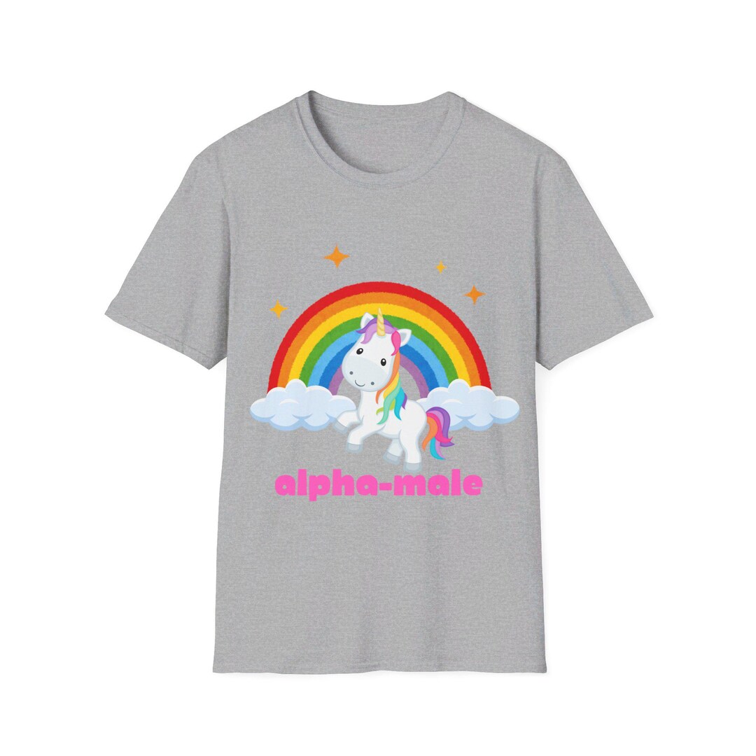 Alpha Male Tshirt, Alpha Male Funny Meme Shirt, Unicorn Tshirt, Meme ...