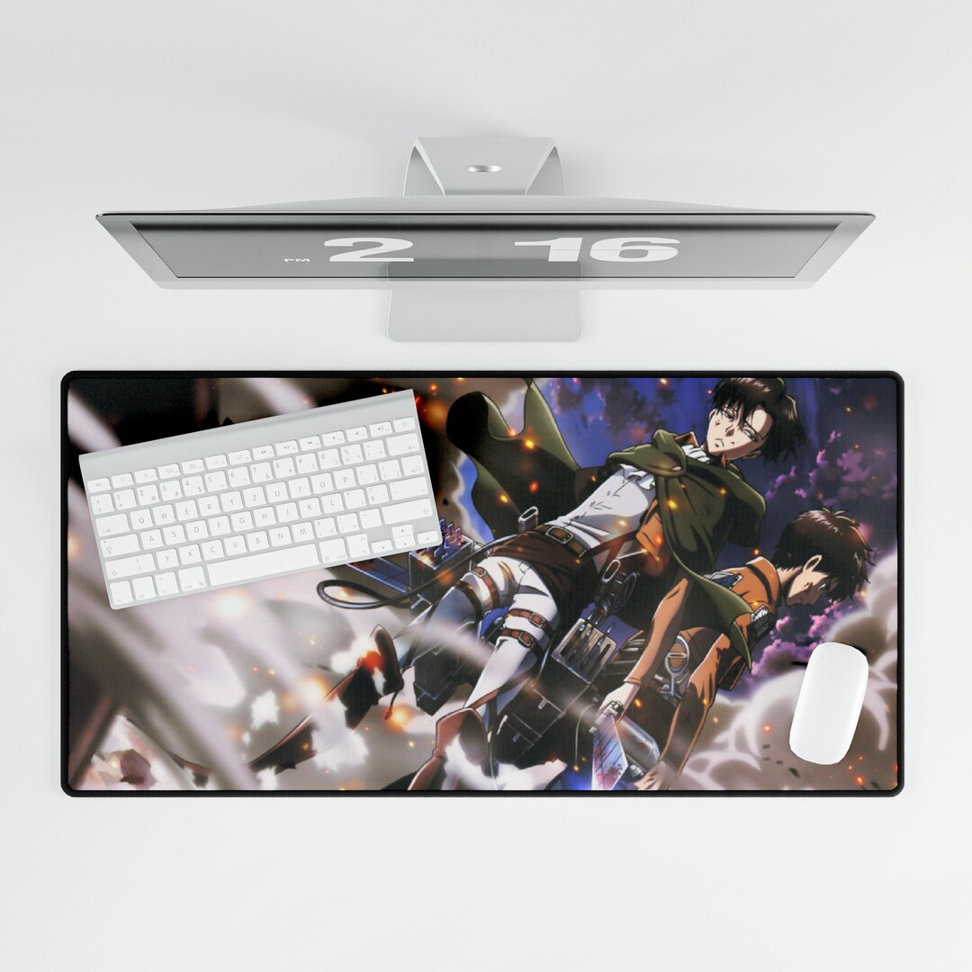 Desk Pad Eren Yeagar , Regalo Anime per Hanji Zoe, Mouse Pad Mikasa Ed ...