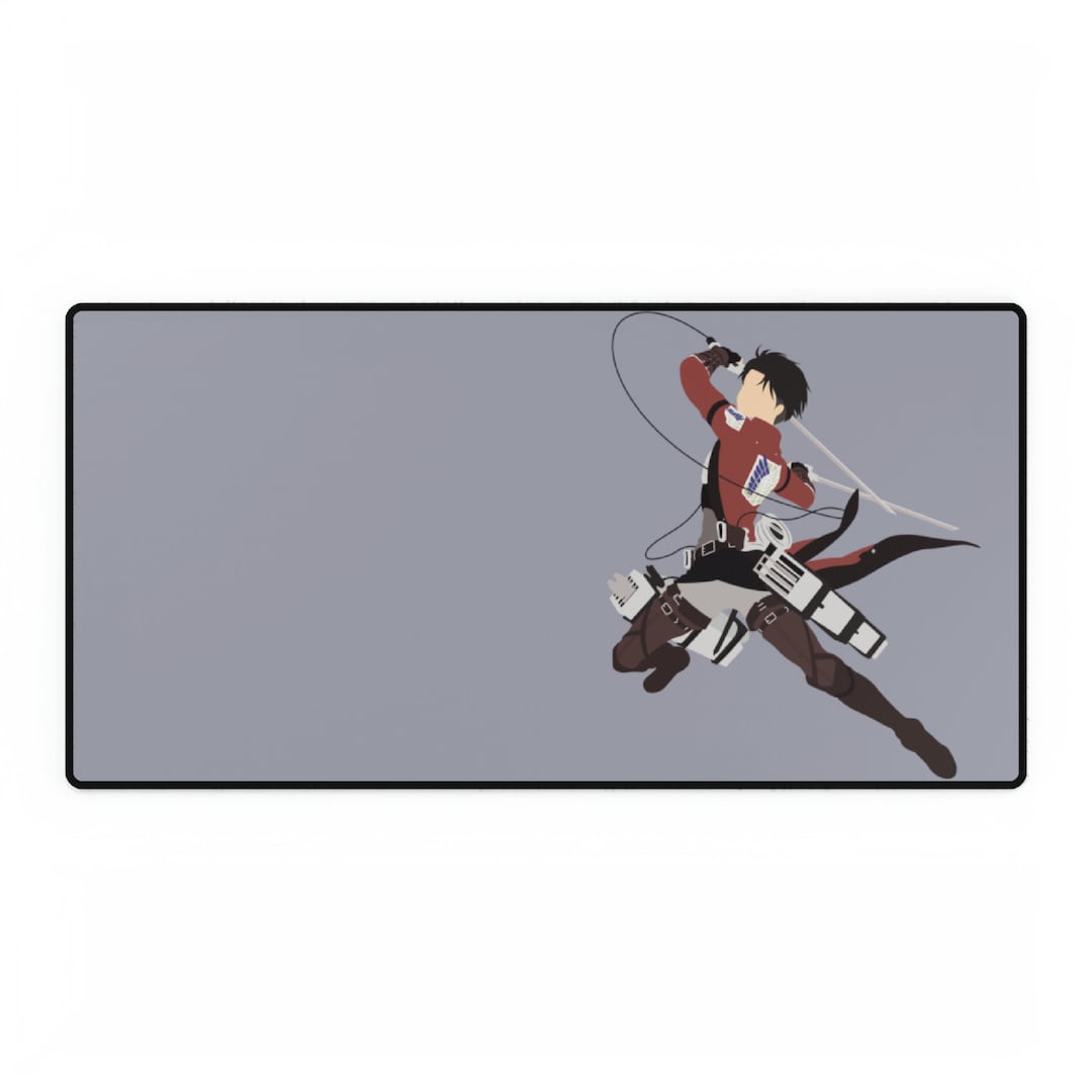 Desk Pad Levi Ackerman Regalo Anime per Hanji Zoe, Mouse Pad Mikasa Ed ...