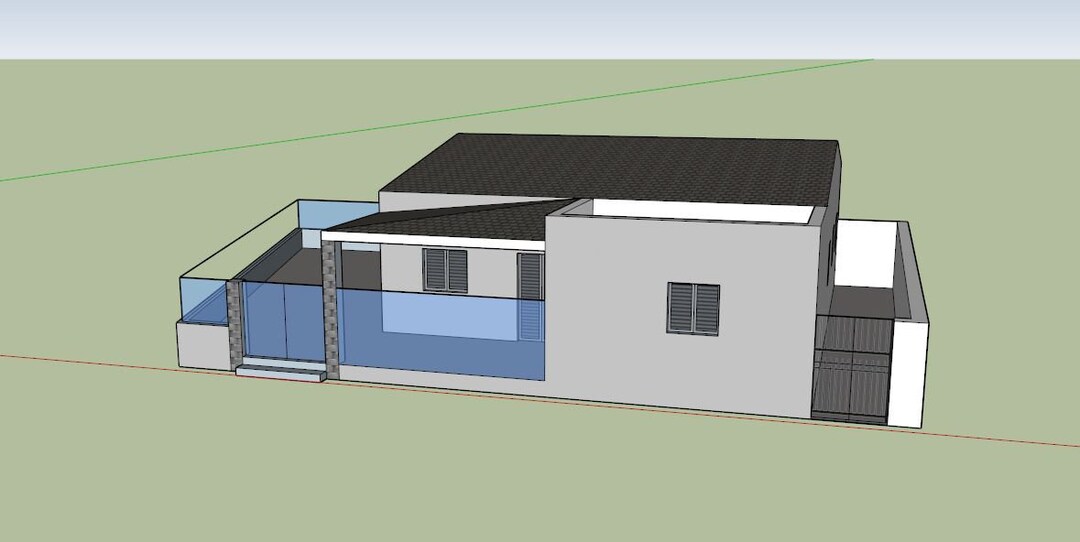 65X45 House Plan 4 Bedrooms 1 Bathroom - Etsy
