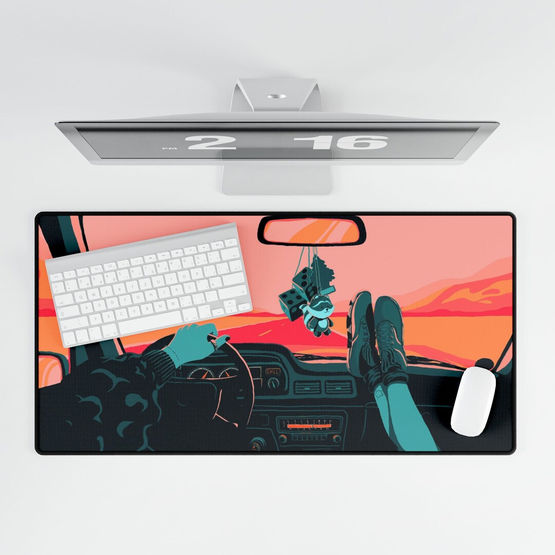 Roud Drive, Corner Desk Mat,rgb Desk Mat,waifu Desk Mat,matcha Desk Mat ...