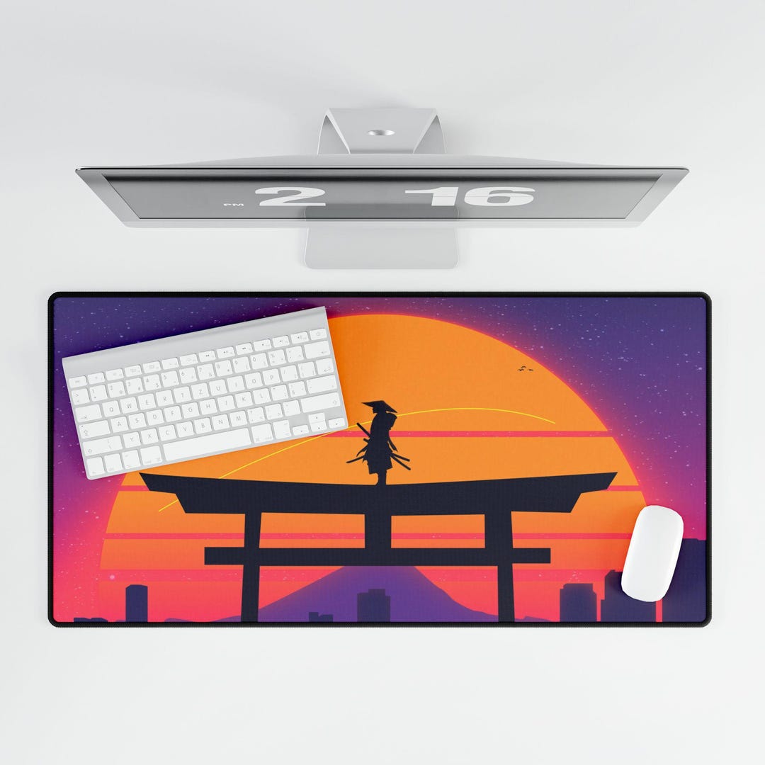 Samurai Mousepad, Corner Desk Mat,rgb Desk Mat,matcha Desk Mat,f1 Desk ...